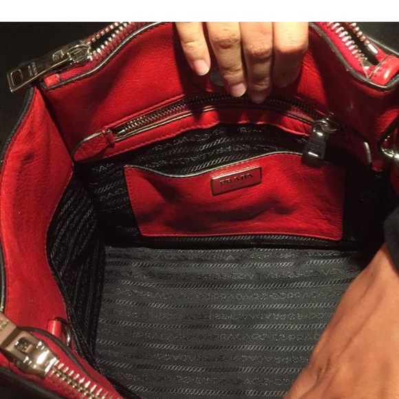 Prada | Bags | Prada Fuoco Glace Calf Red Satchel | Poshmark